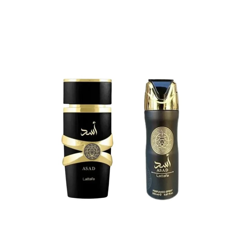 Set - Lattafa Asad 100 ml EDP + Deo Asad Spray 200 ml